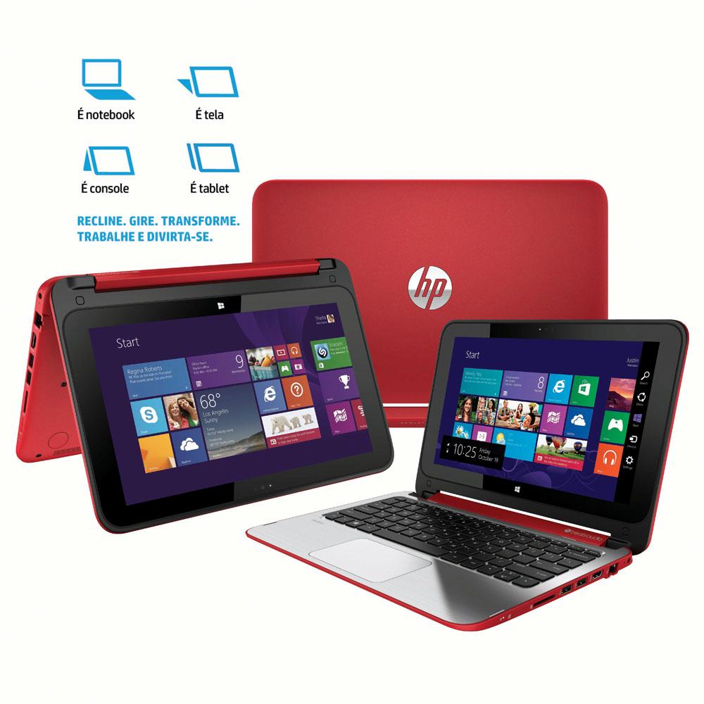 Notebook 2 em 1 Touch HP Pavilion x360 11-n022br Processador Intel® Dual Core, Windows 8.1, 4GB ...