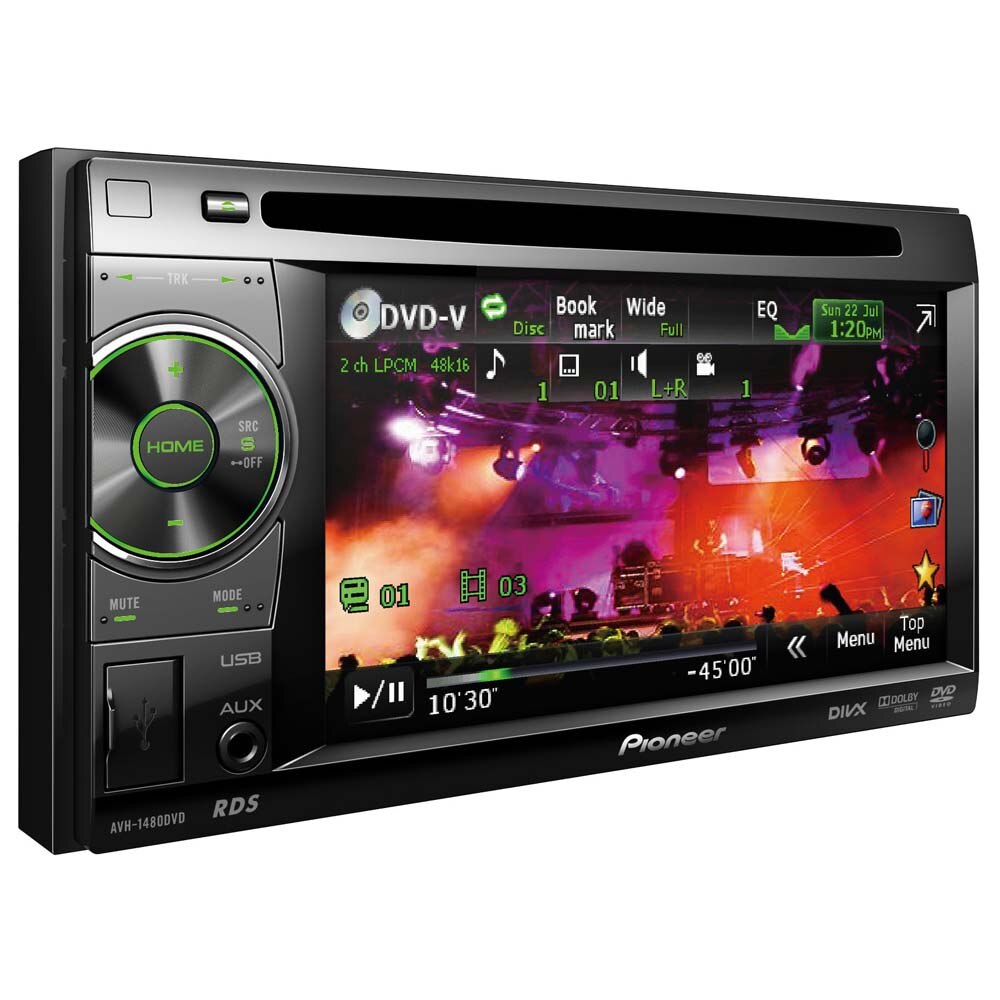 DVD Player Automotivo Pioneer AVH-1480 Preto c/ Display 5,8”, Entrada ...