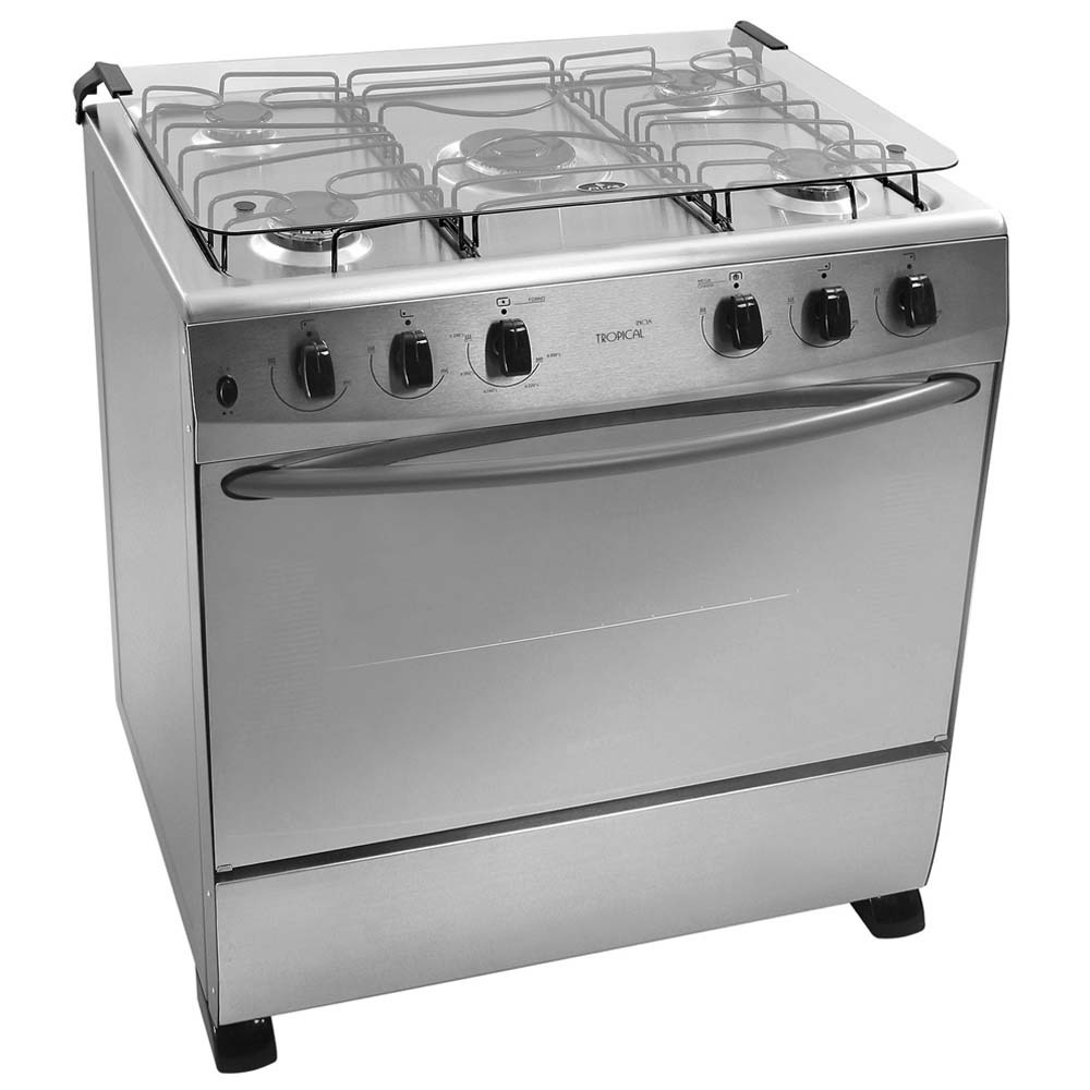 Fogão Atlas 5 Bocas Tropical - Inox - Piso 5 Bocas no Pontofrio.com