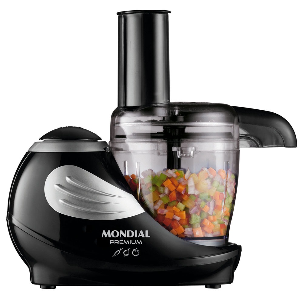 Multiprocessador Mondial Premium MP-02 Preto/Prata - 160W - Processador ...