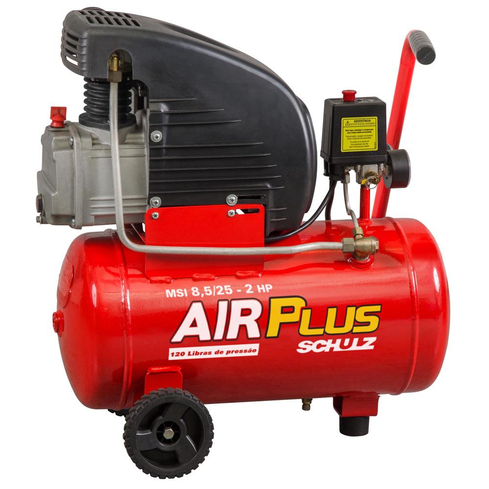 Compressor de Ar MSI 8,5 Schulz - 25L - Compressores de Ar no PontoFrio.com