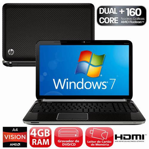 Notebook HP Pavilion DV6-6C30BR com AMD Vision A4-3305M, 4GB, 500GB ...