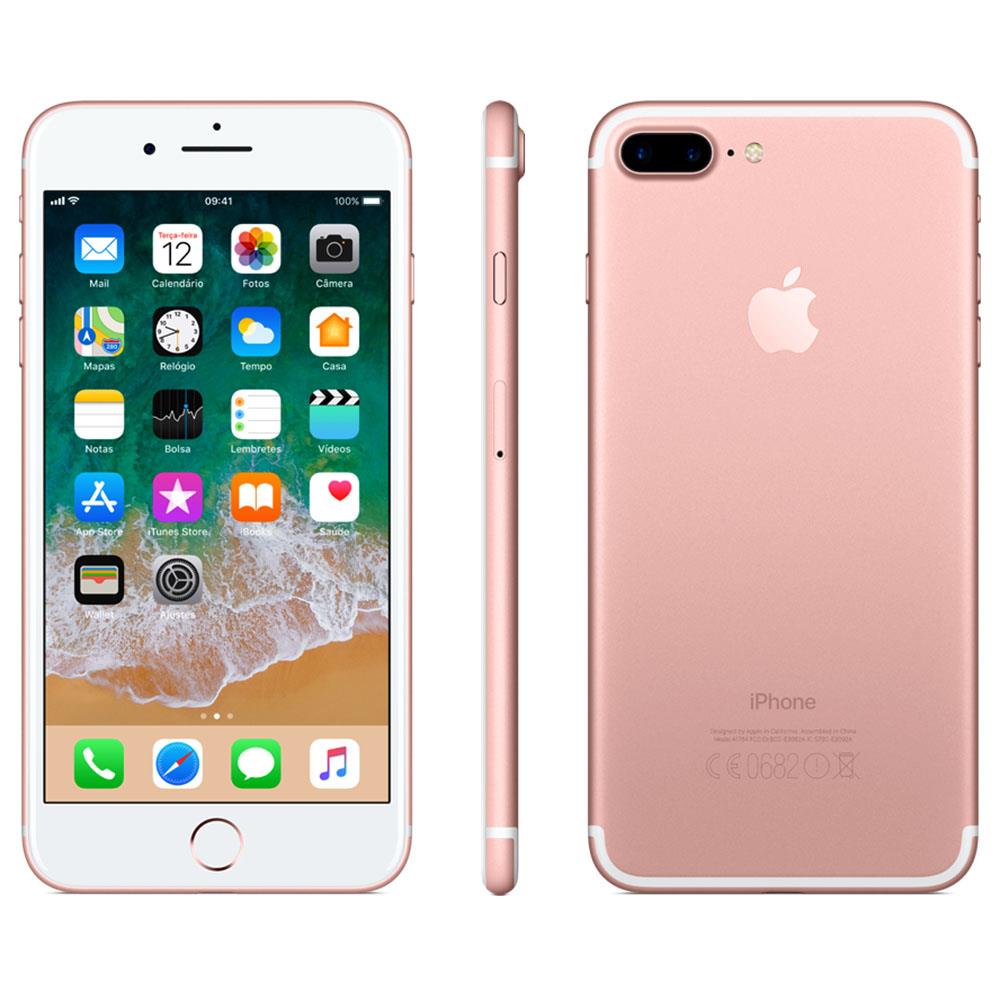 iPhone 7 Plus Apple com 128GB, Tela Retina HD de 5,5”, iOS 11, Dupla ...