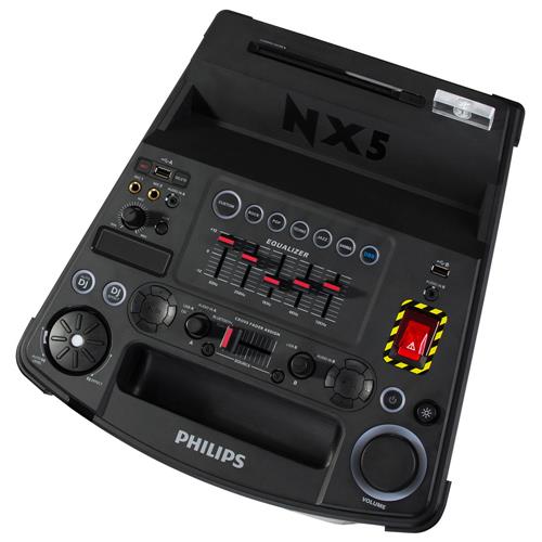 Mini System Hi-Fi Philips NTRX500X/78 com MP3, Bluetooth, Duplo USB e ...